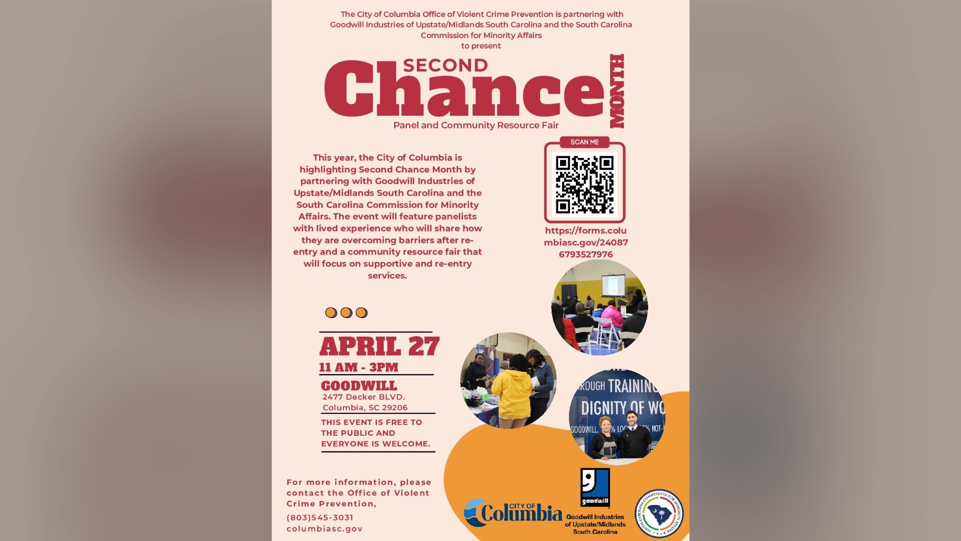 Columbia hosts Second Chance Month panel on Saturday, April 27, to ...